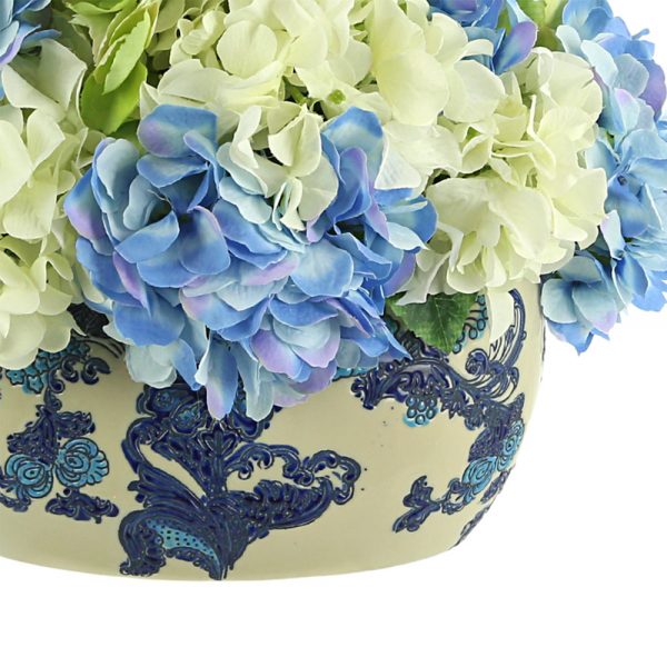 Assorted Hydrangea Arrangement in a Decorative Ceramic Vase – Creative ...